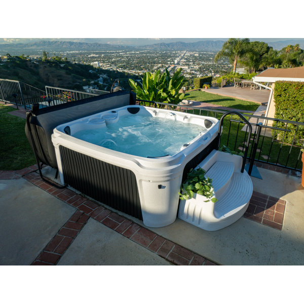 AquaRest Spas, powered by Jacuzzi® pumps AquaRest DayDream 2800S Limited Edition White/Black ...